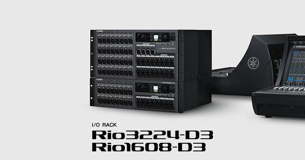 Os racks de E/S Rio3224-D3/Rio1608-D3 de terceira geração da Yamaha ...